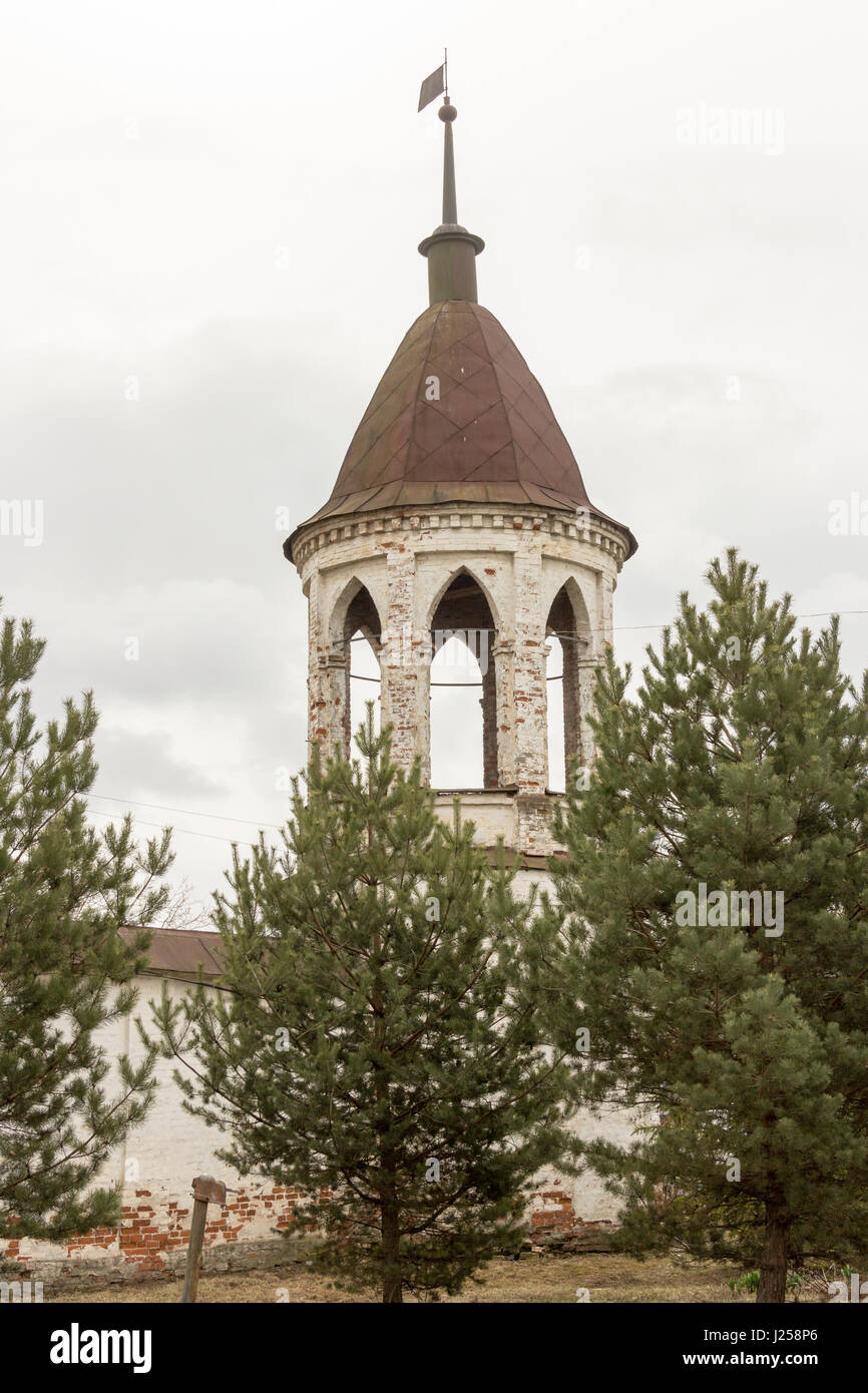 Golden Ring of Russia. In the territory of Archangel Michael monastery ...