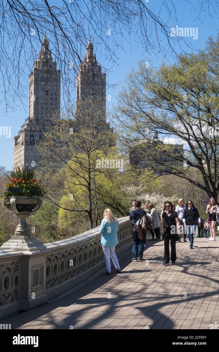 Bow Bridge in Central Park, NYC, USA Stock Photo - Alamy