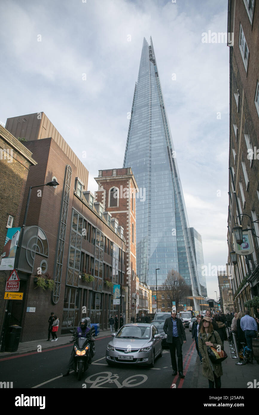 Panorama view of caption from up The Shard Stock Photo - Alamy