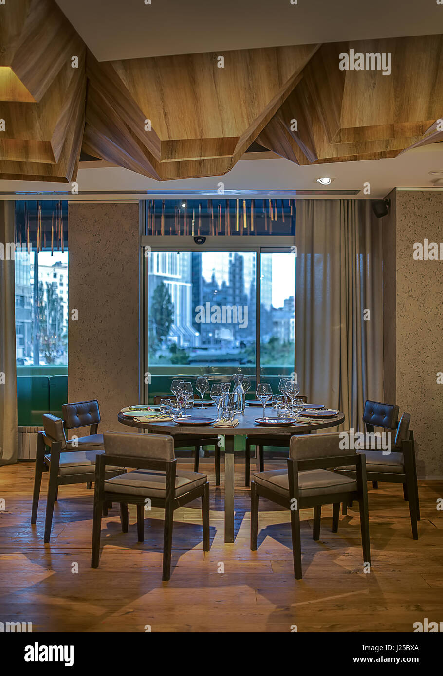 Cafe in modern style Stock Photo - Alamy