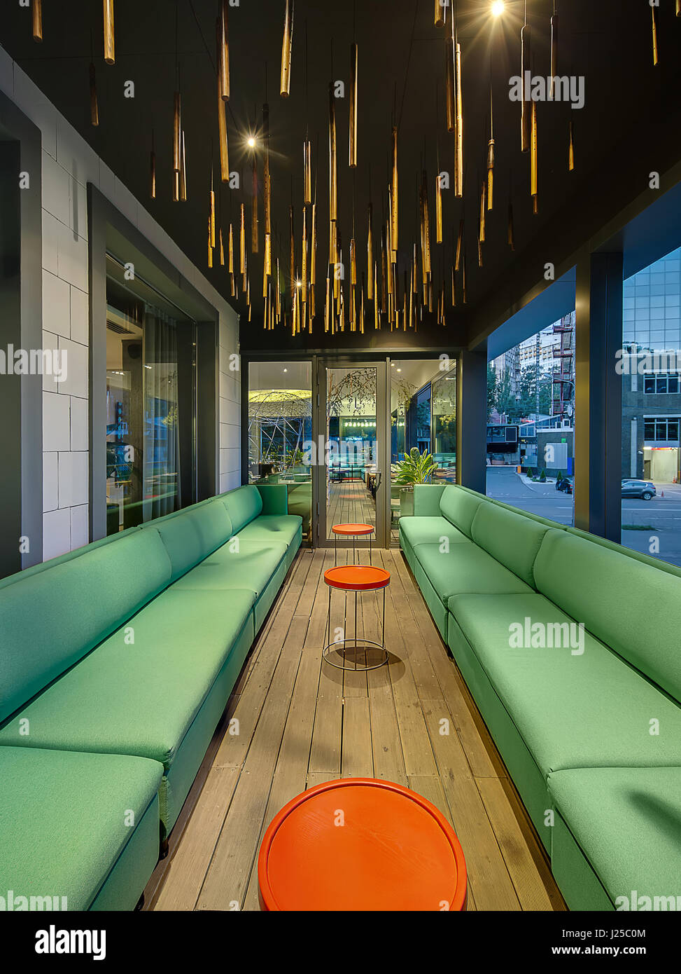 Cafe in modern style Stock Photo - Alamy