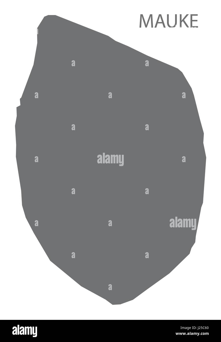 Mauke Cook Islands Map grey illustration silhouette Stock Vector Image ...