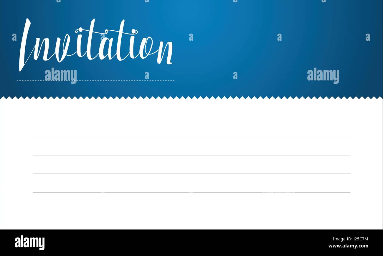 Blue invitation card style collection Stock Vector Image & Art - Alamy