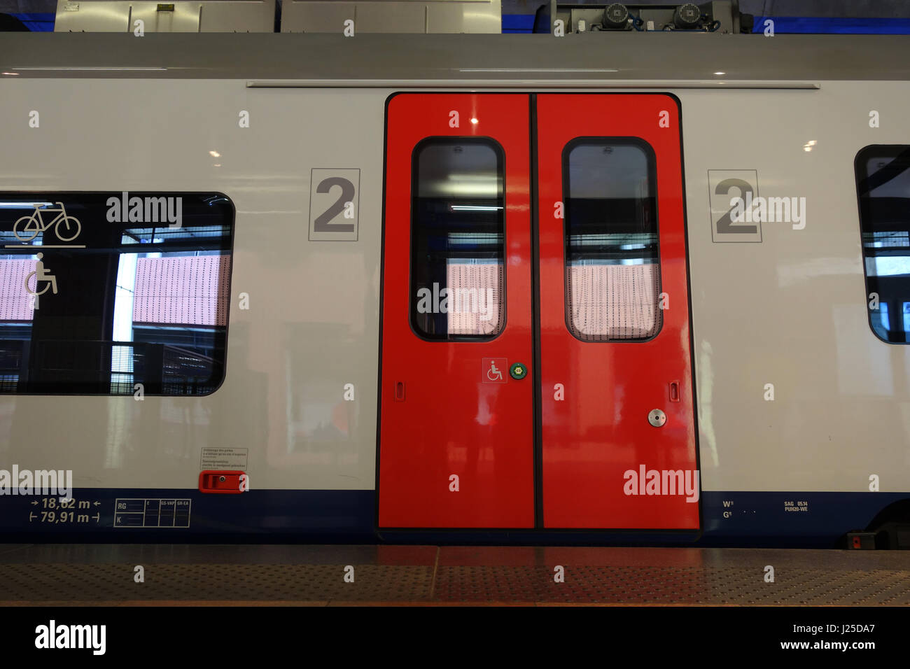 train at Antwerp central station, Belgium Europe Stock Photo - Alamy