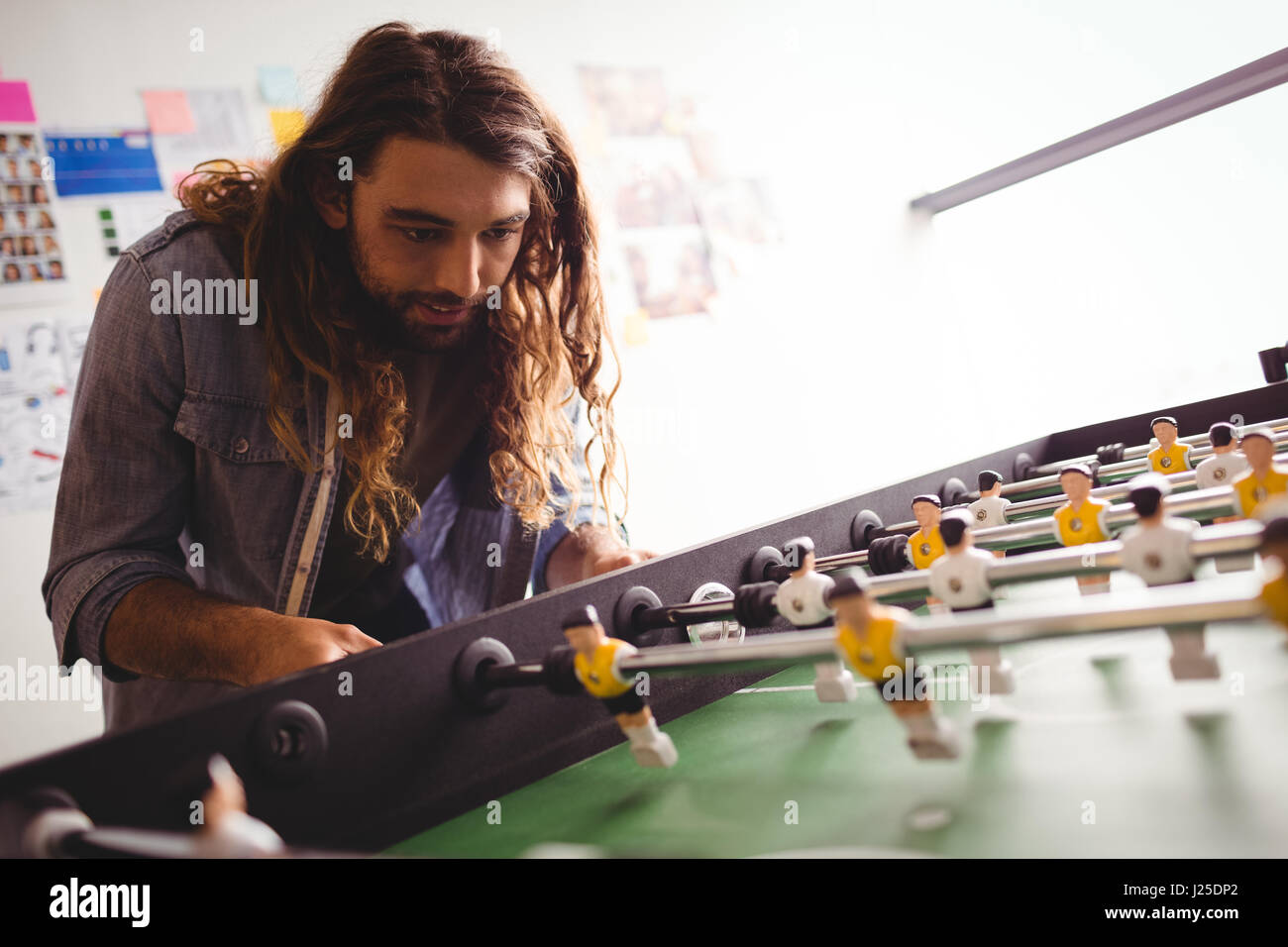 Workplace table football hi-res stock photography and images - Alamy