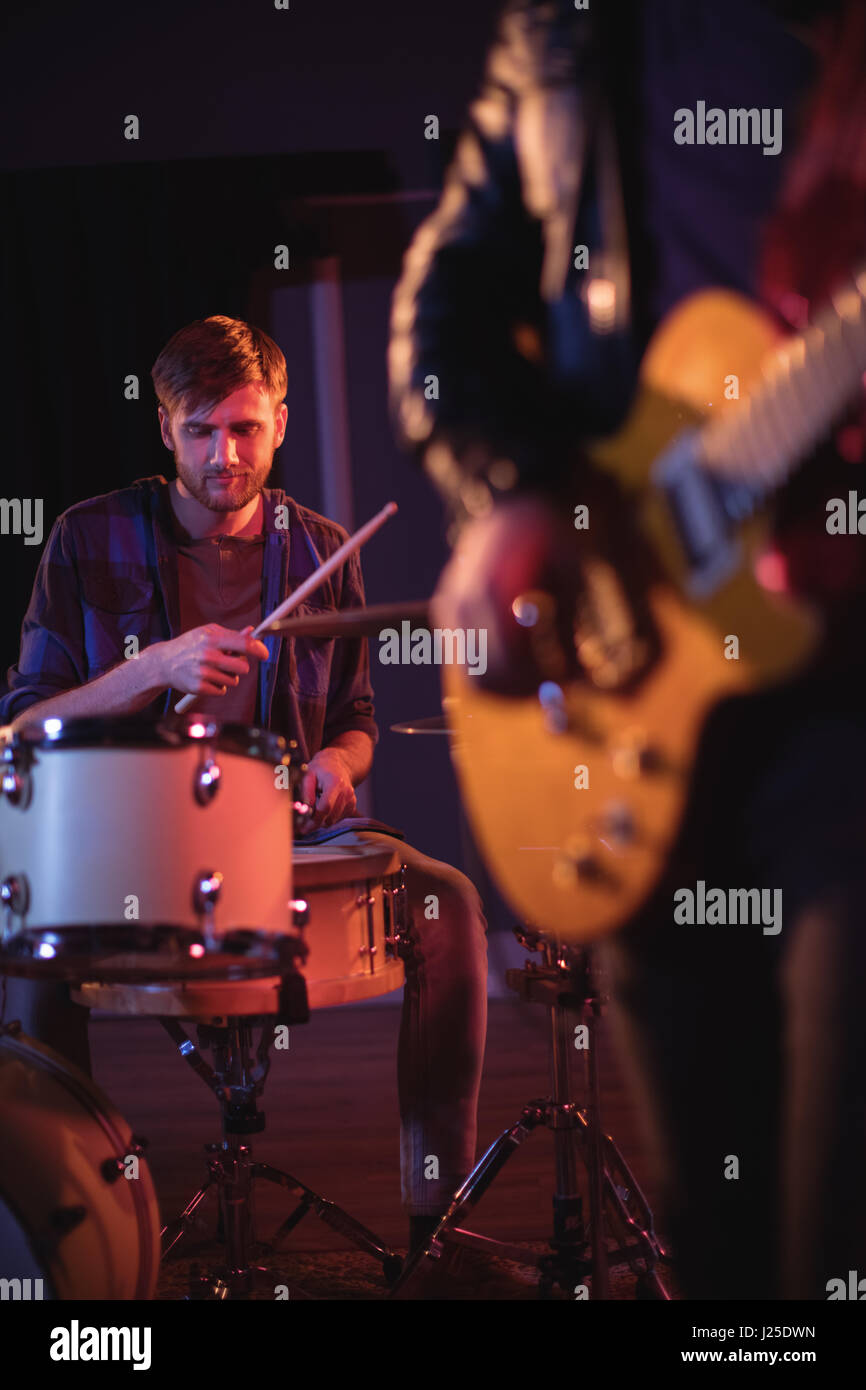 Drummer playing drums hi-res stock photography and images - Alamy