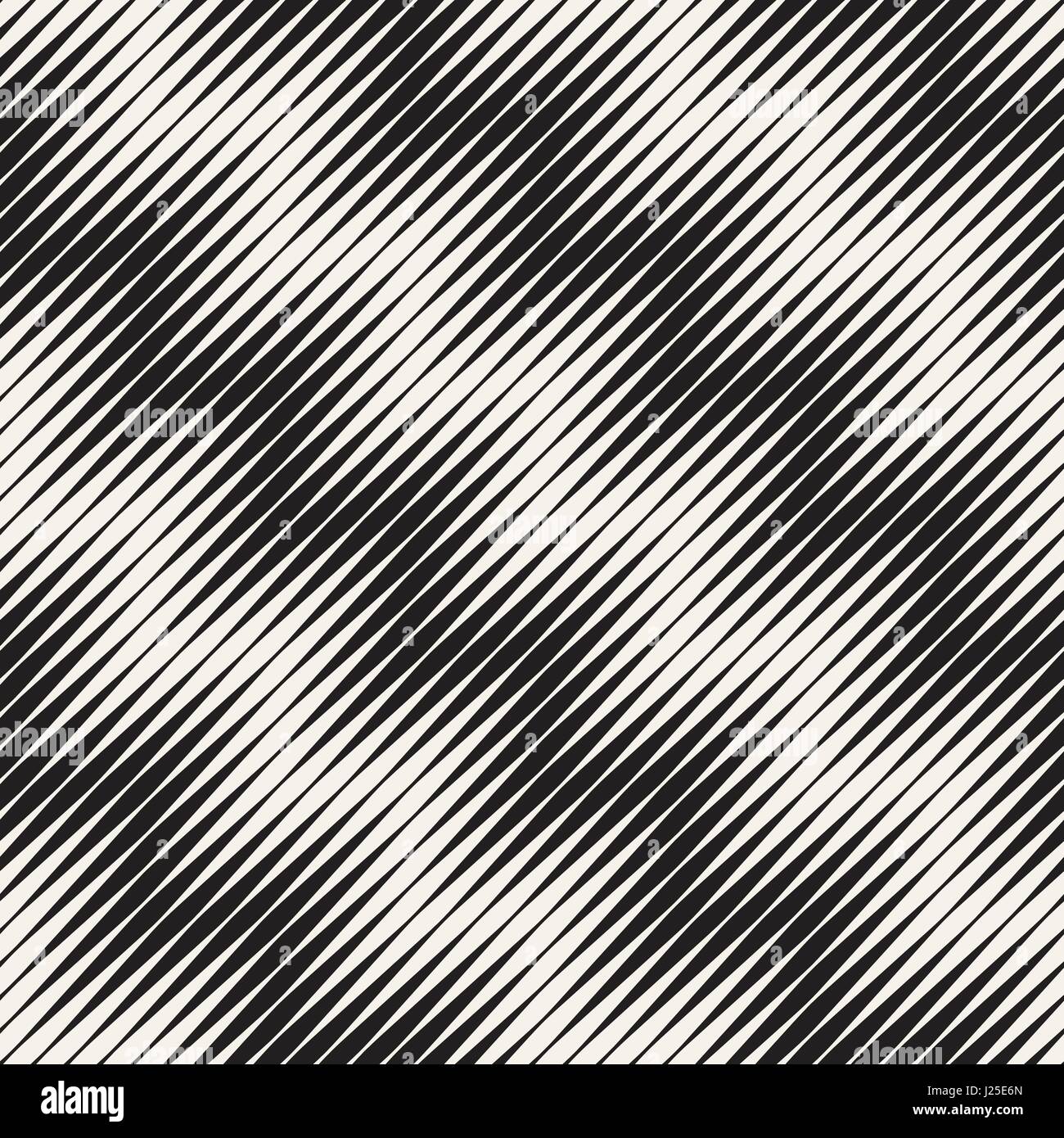 Wavy stripes vector seamless pattern. Retro wavy engraving texture ...