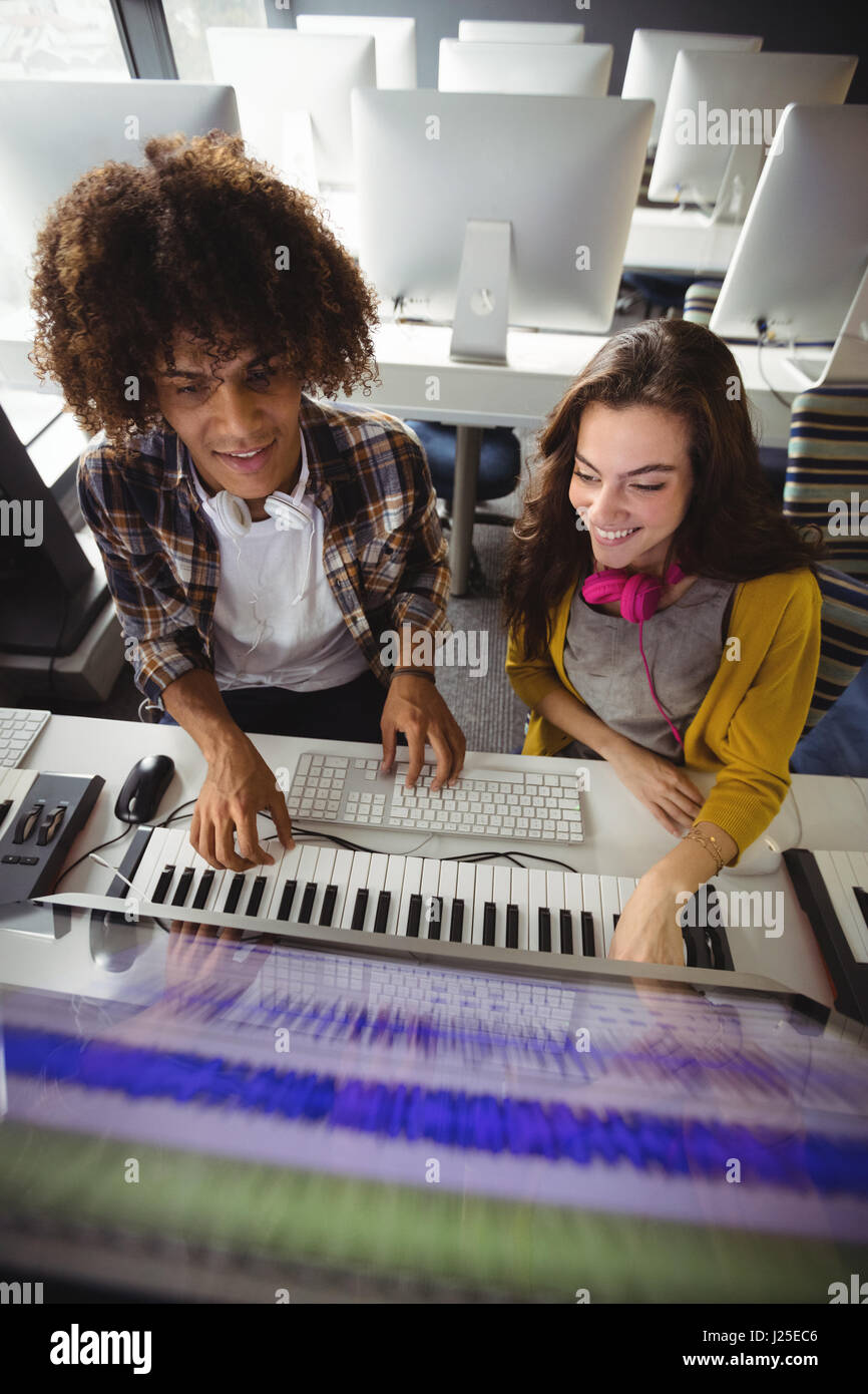 Two system engineers analyzing hi-res stock photography and images - Alamy