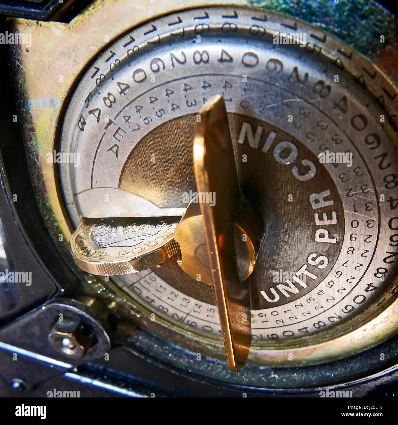 Coin operated electricity meter hi-res stock photography and images - Alamy
