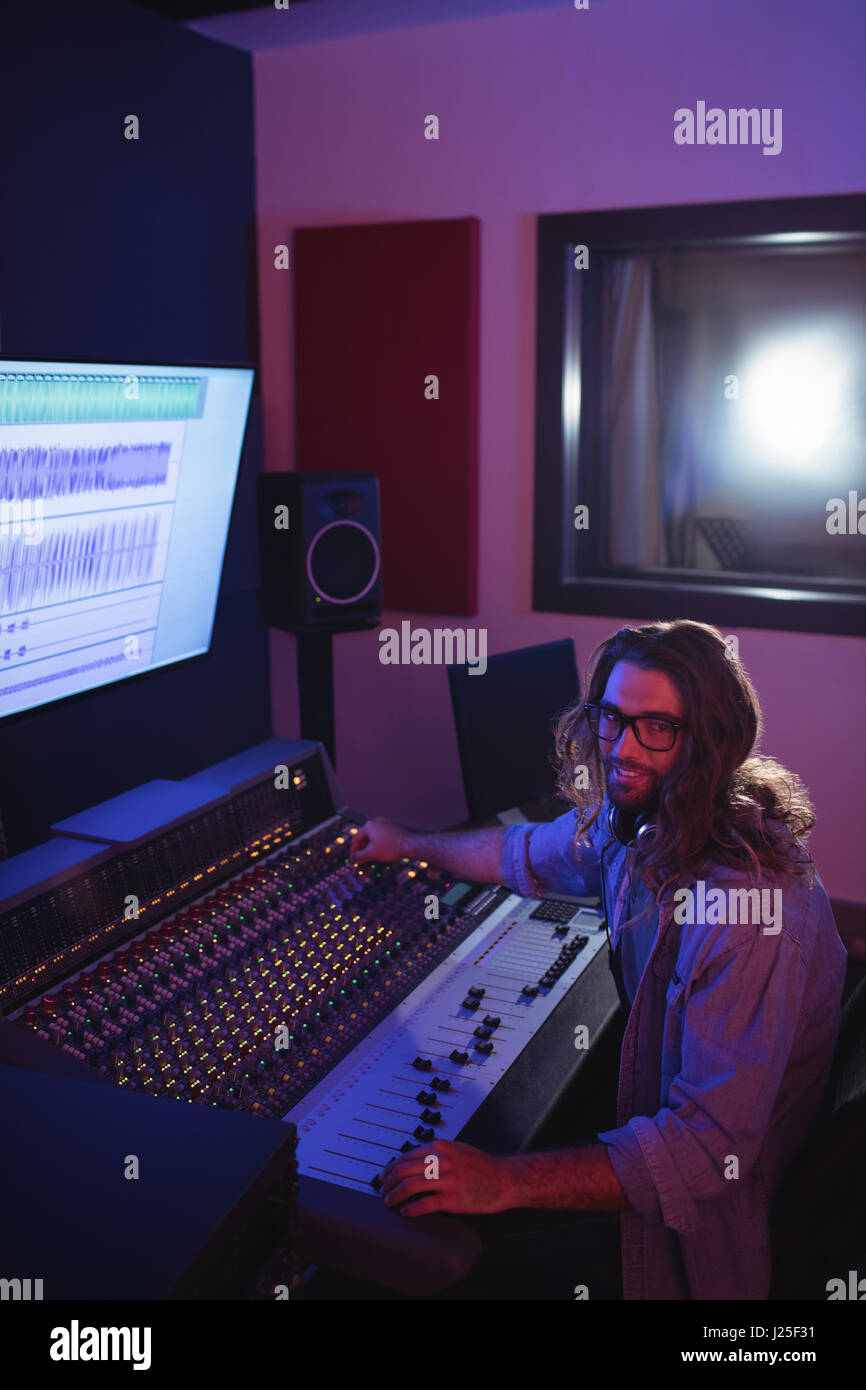 Portrait sound engineer adjusting hi-res stock photography and images ...
