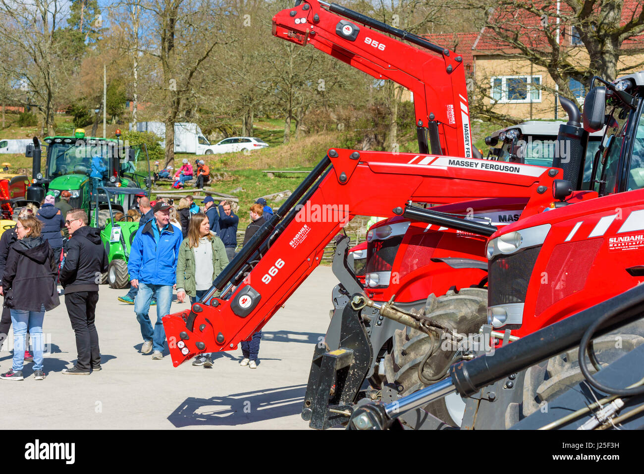 Brakne Hoby, Sweden - April 22, 2017: Documentary of small public ...