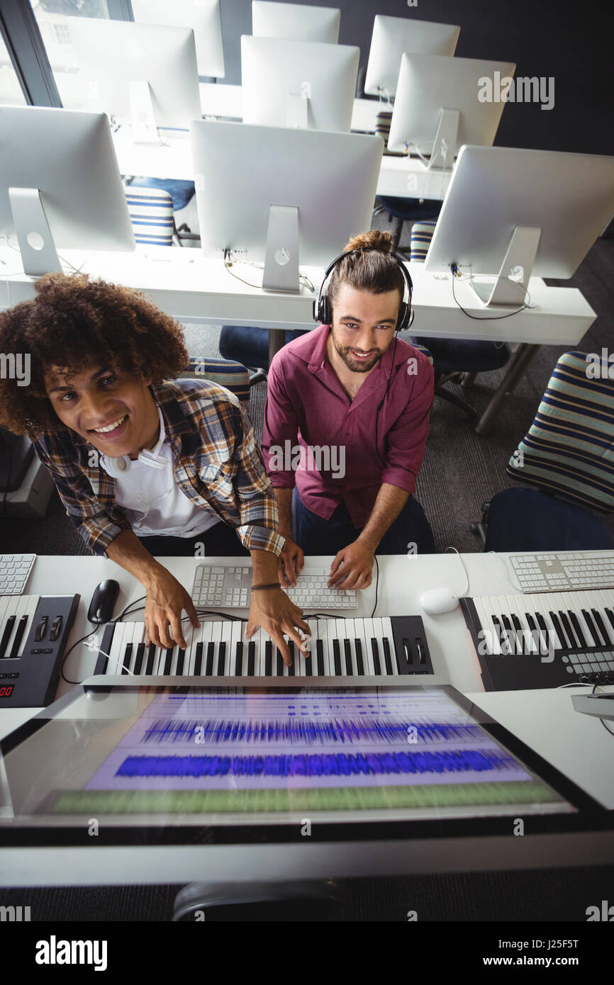 Top view two sound hi-res stock photography and images - Alamy