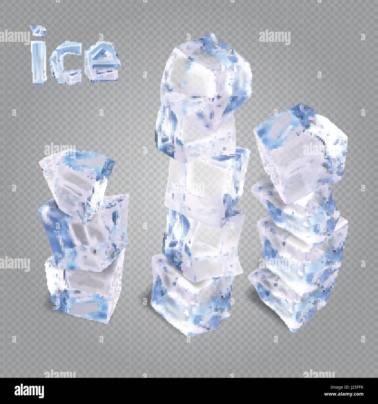 Block blue clean clear cold cool cube drop Stock Vector Images - Alamy
