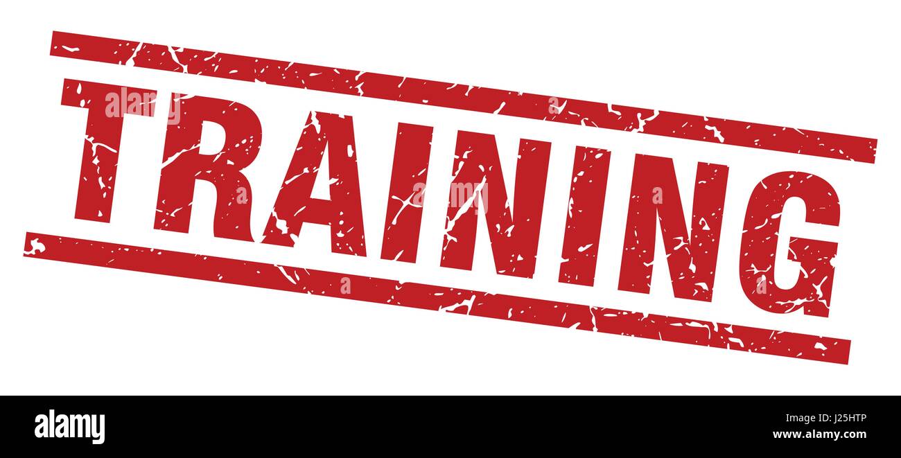 square grunge red training stamp Stock Vector Image & Art - Alamy