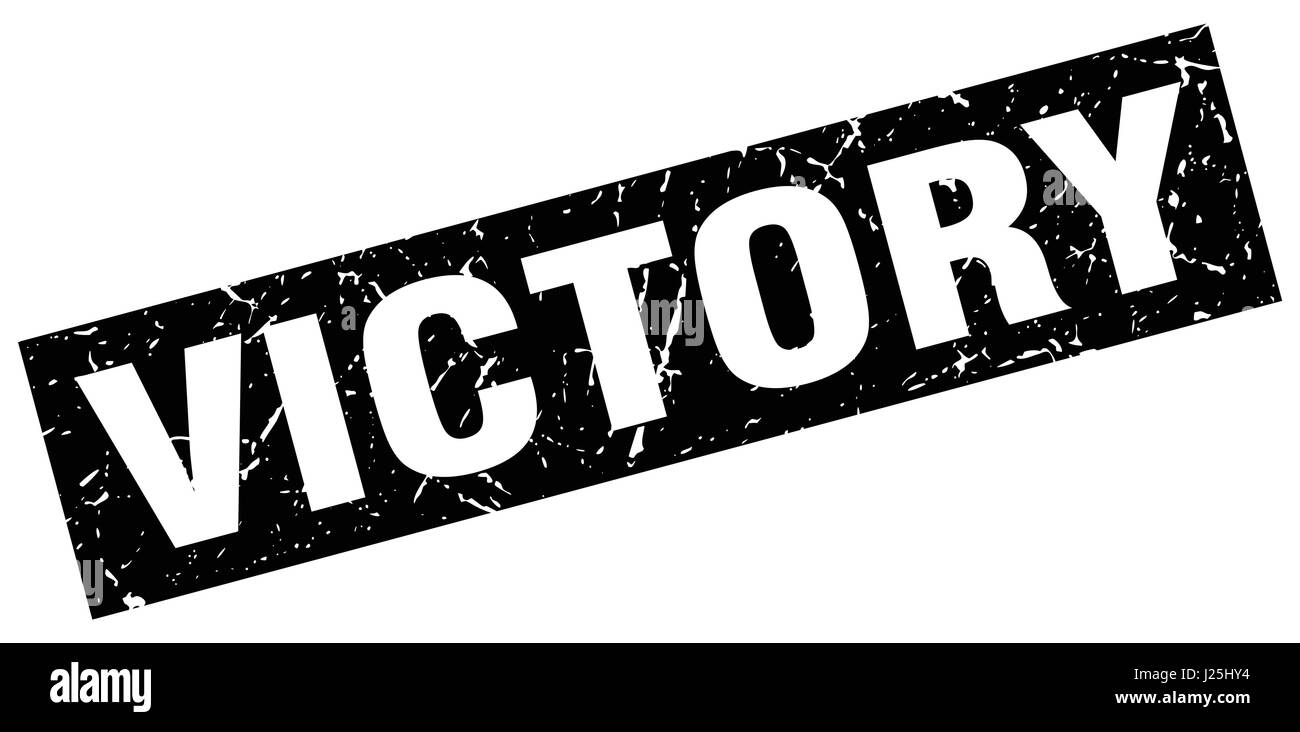 square grunge black victory stamp Stock Vector Image & Art - Alamy