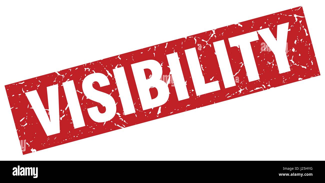 square grunge red visibility stamp Stock Vector Image & Art - Alamy