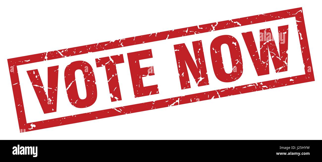 Vote now red label hi-res stock photography and images - Alamy