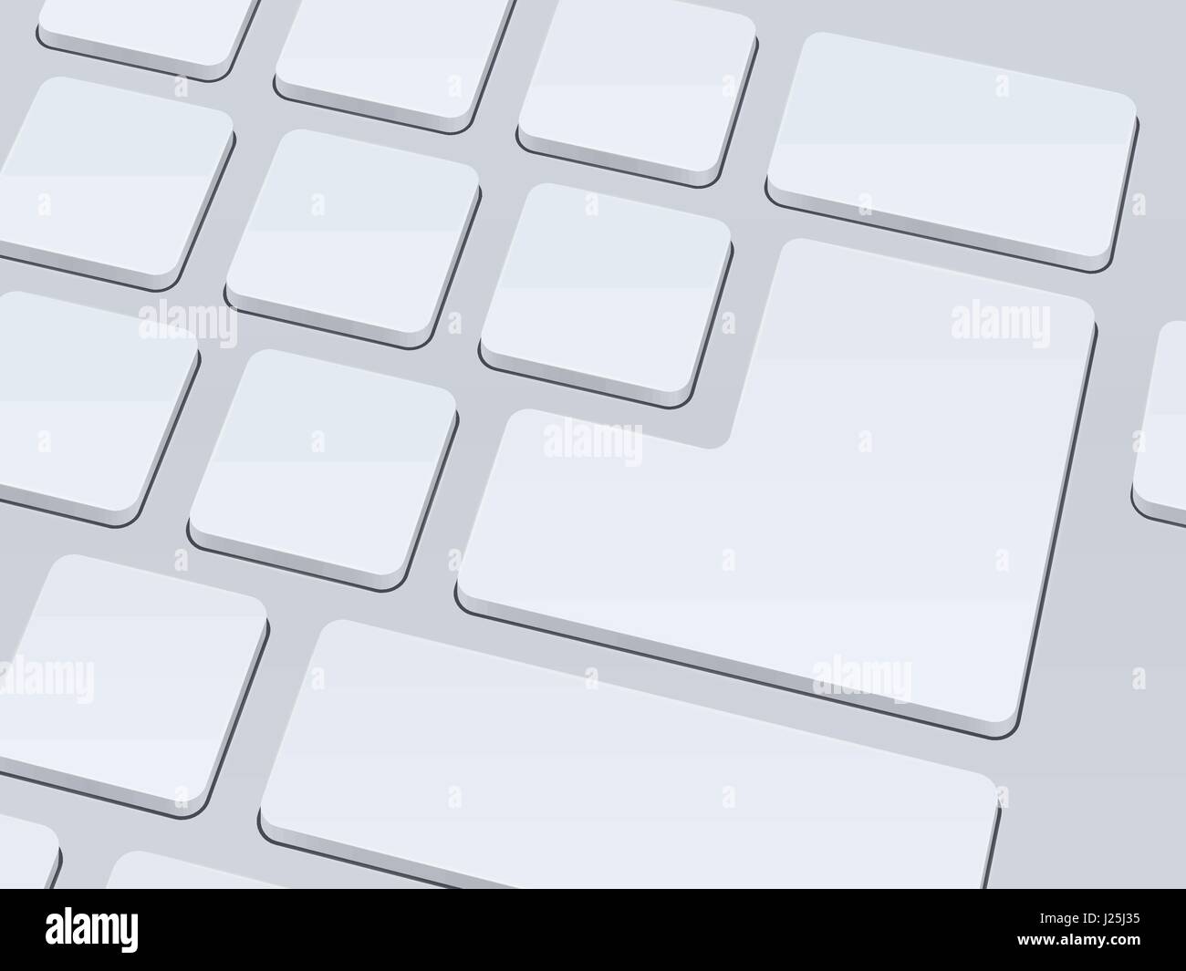 Design of white blank computer keyboard for your corporate projects ...