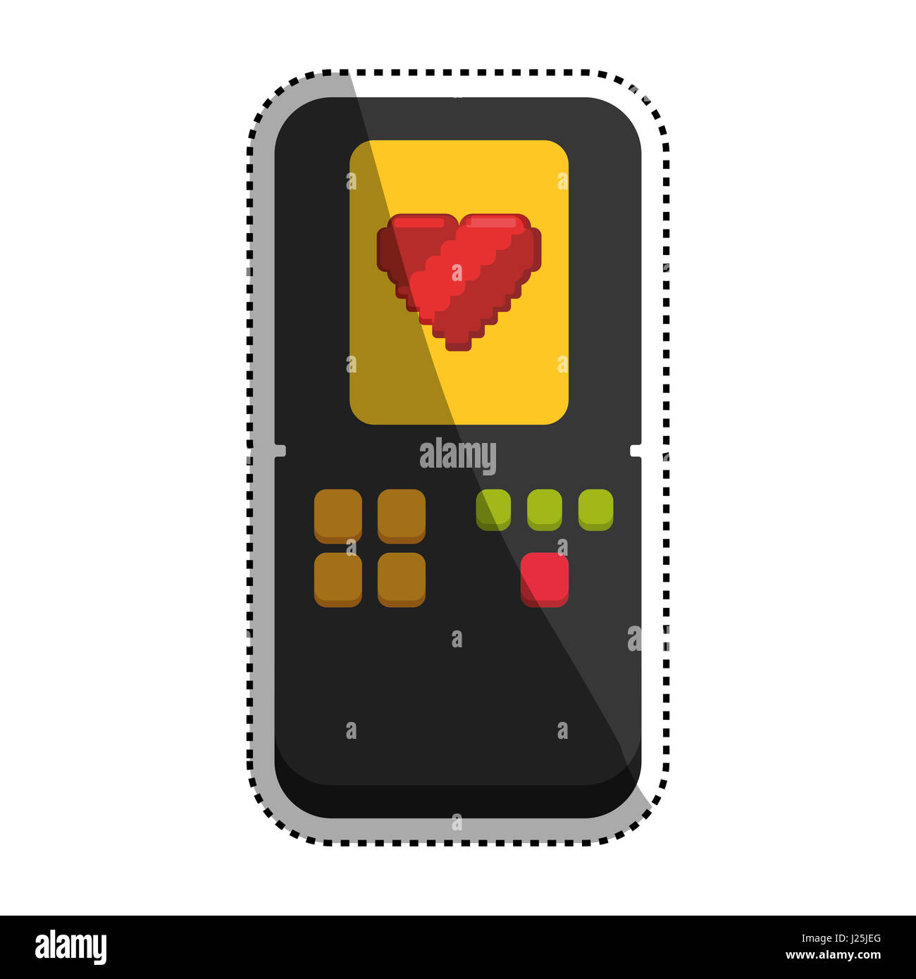 Tetris videogame console icon vector illustration graphic design Stock ...