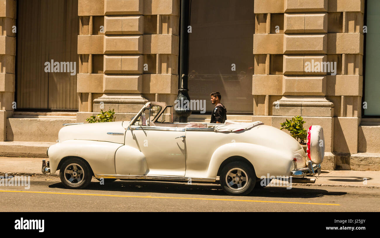 Old American convertible car, Havana, Cuba Stock Photo - Alamy