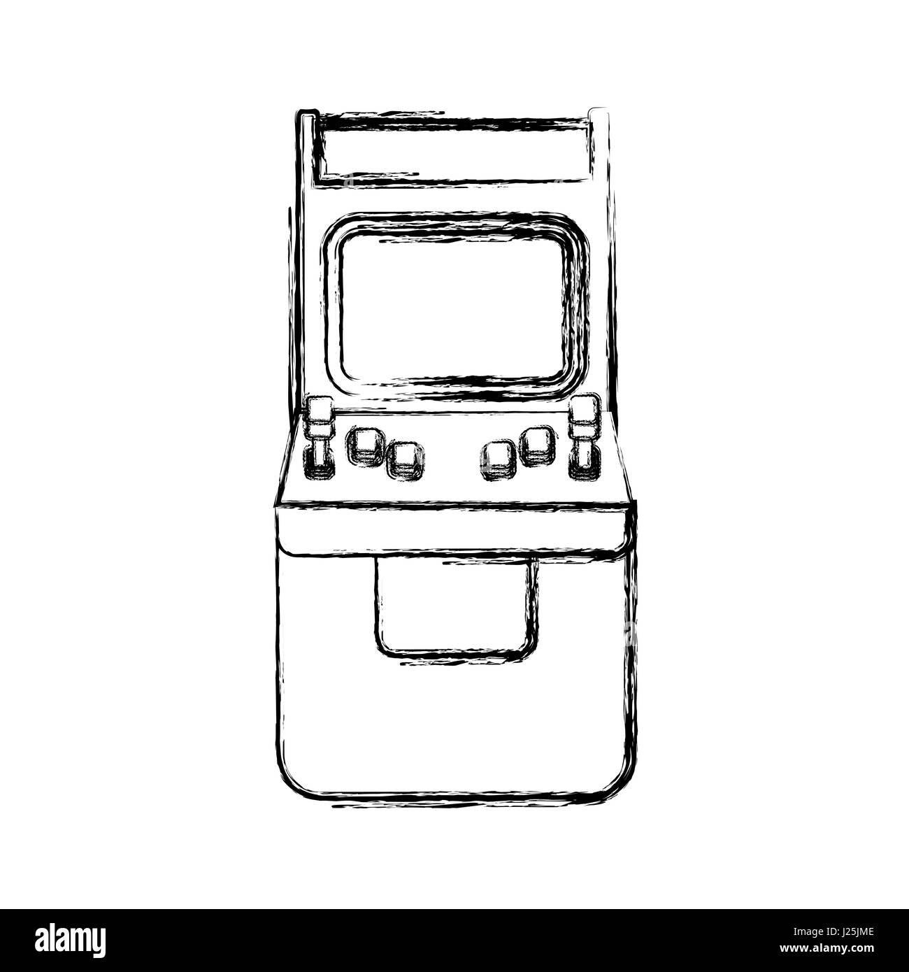 Videogame arcade machine icon vector hi-res stock photography and ...