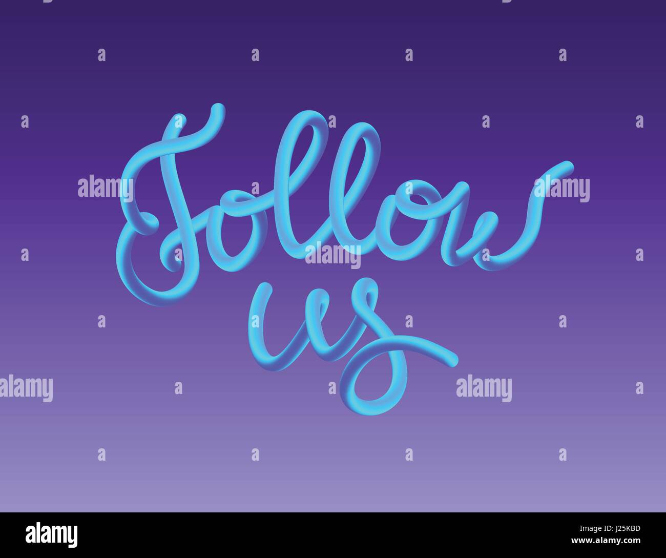 Follow us gradient illustration background for social networks Stock ...