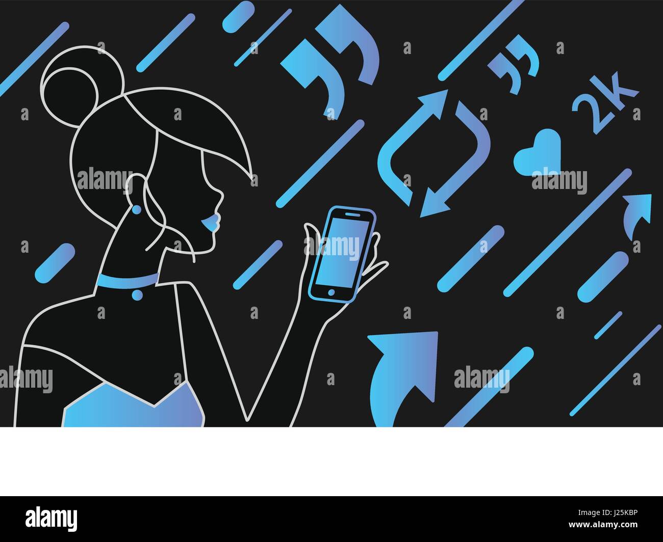 Addicted people concept illustration Stock Vector Image & Art - Alamy