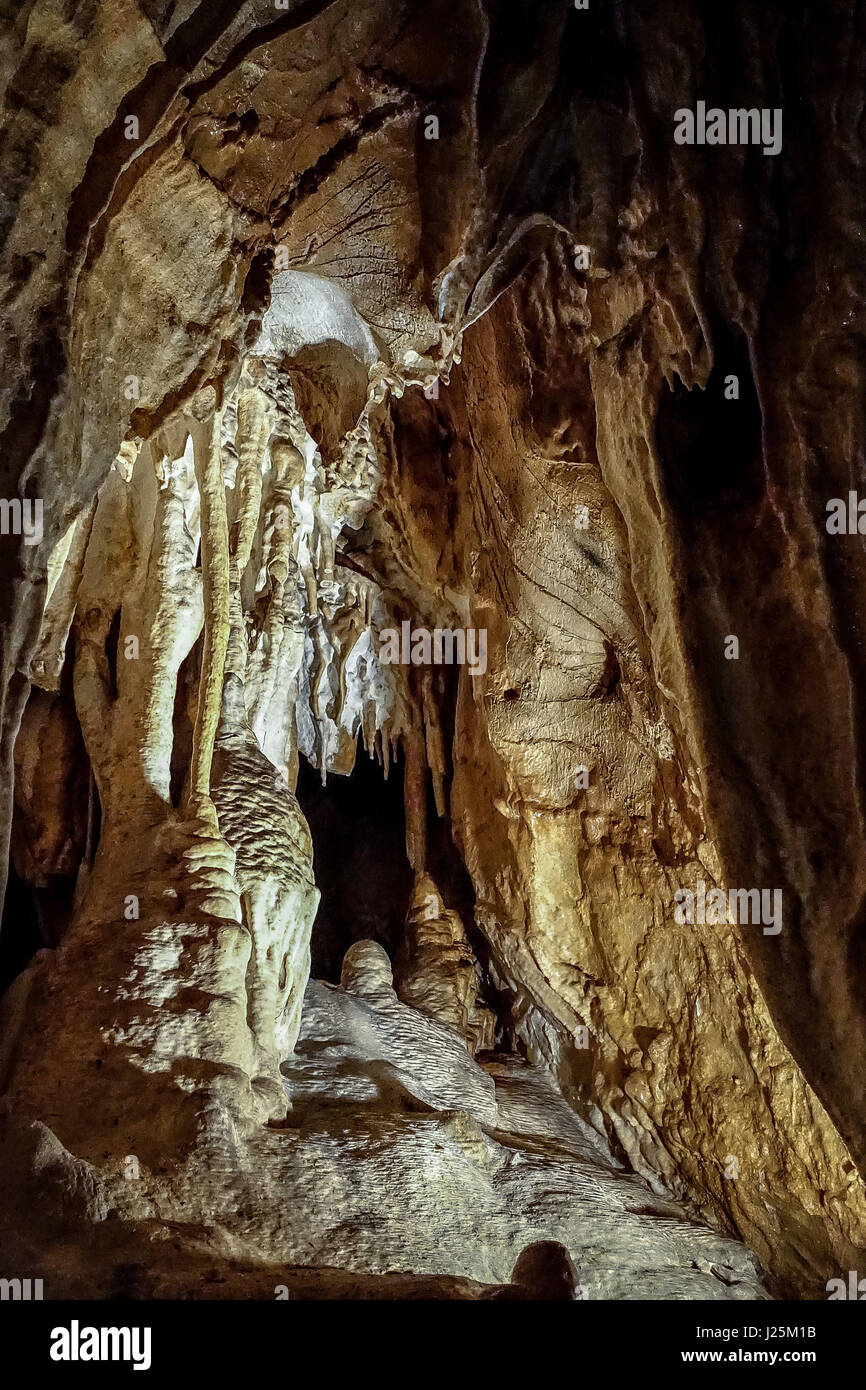 Fantastic stalactite caves and wall relief Stock Photo - Alamy