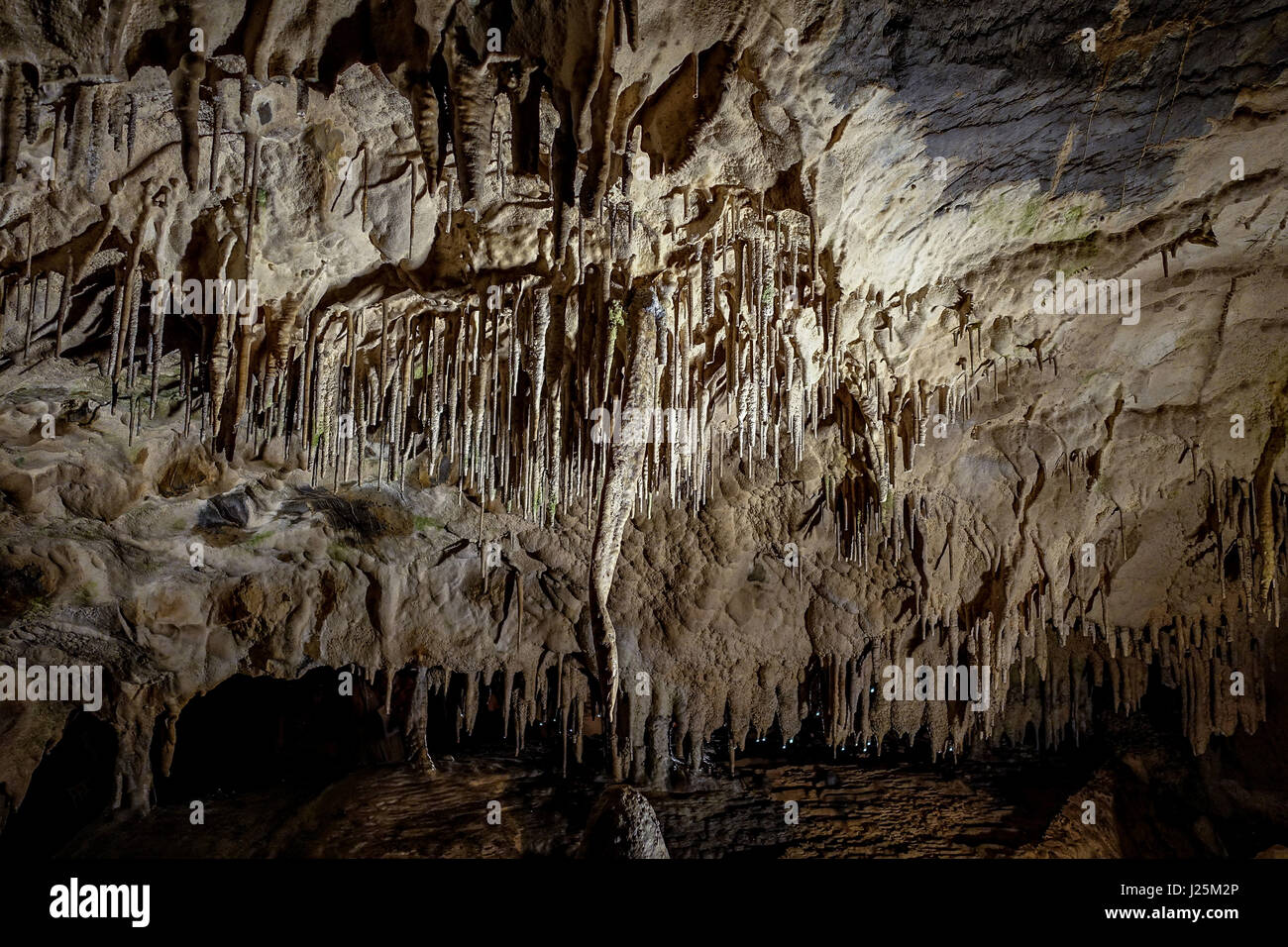 Fantastic stalactite caves and wall relief Stock Photo - Alamy