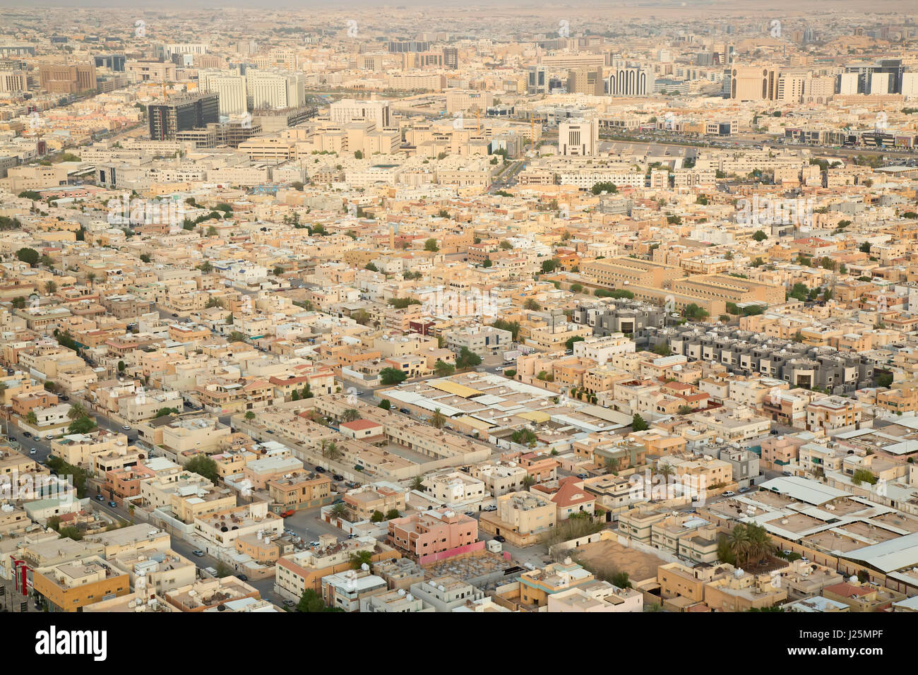 Aerial view of Riyadh downtown Stock Photo - Alamy