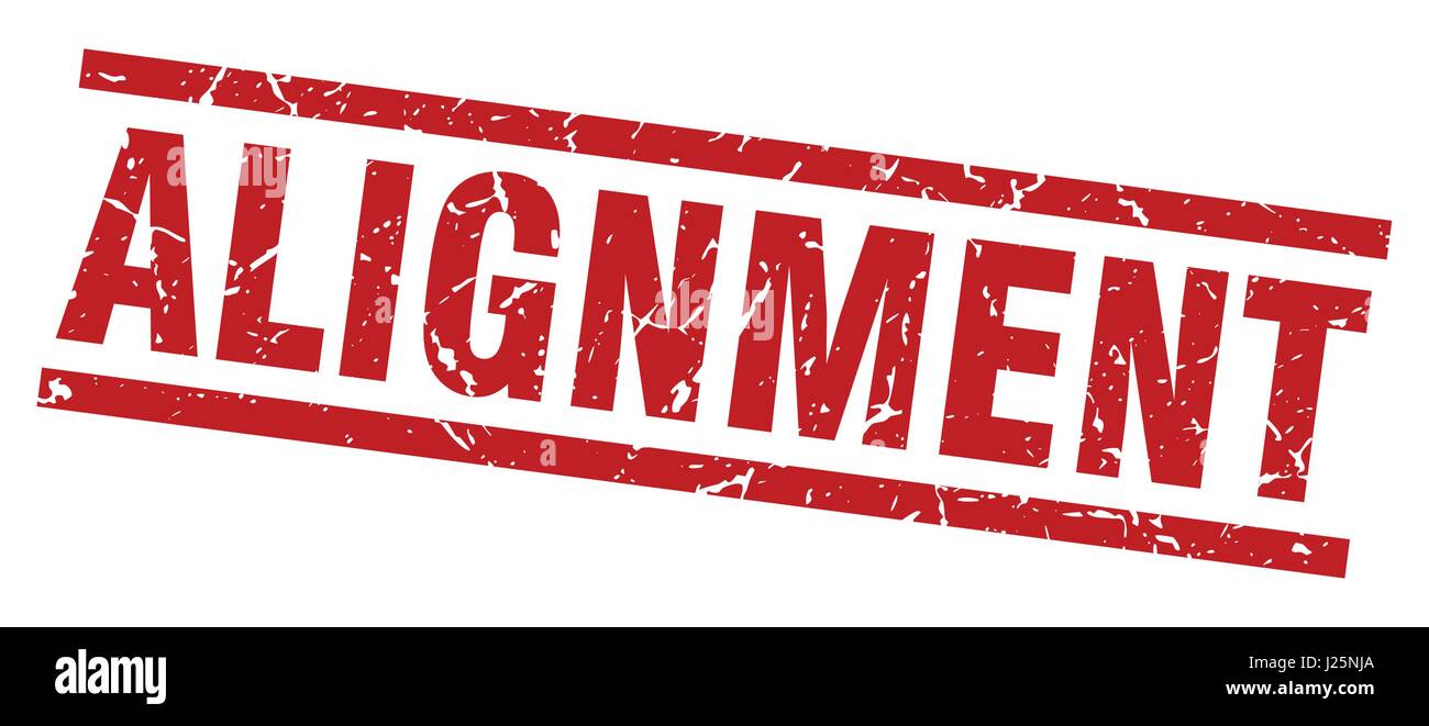 square grunge red alignment stamp Stock Vector Image & Art - Alamy