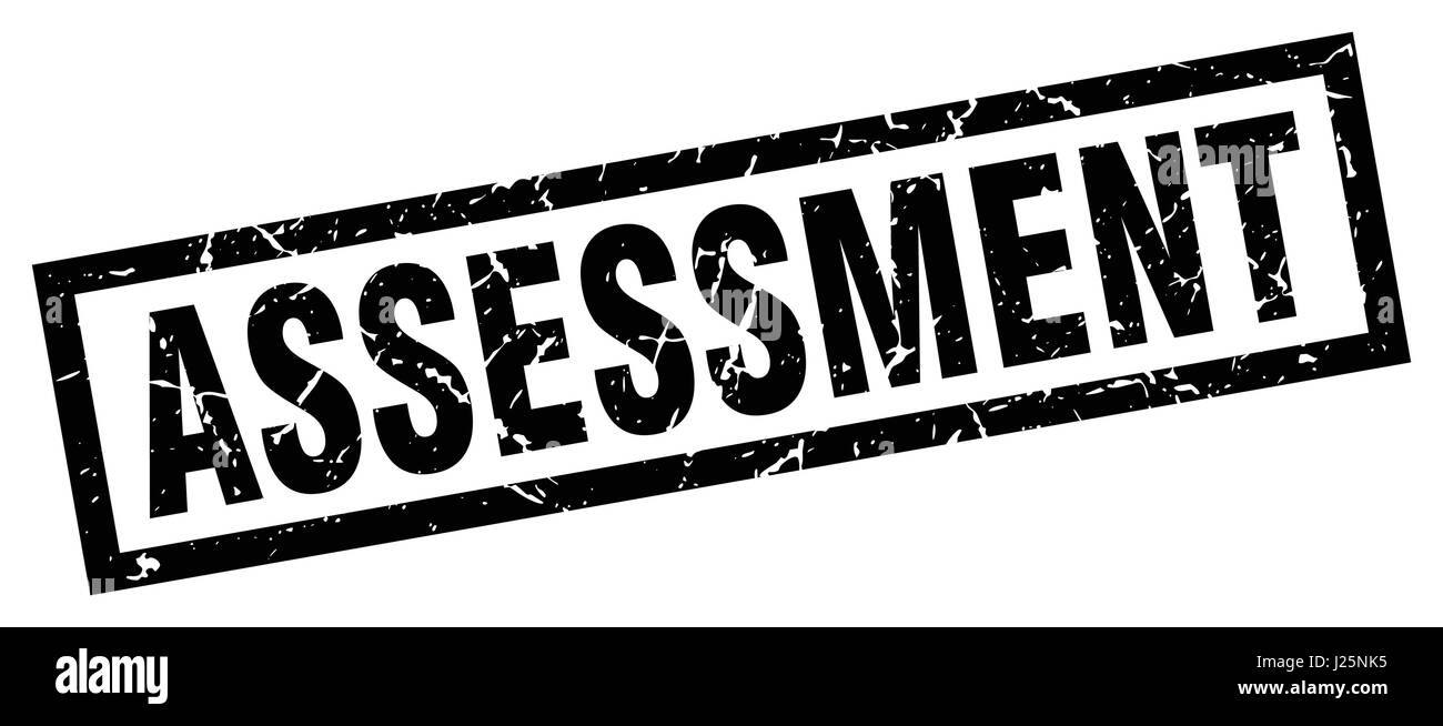 Assessment stamp Black and White Stock Photos & Images - Alamy
