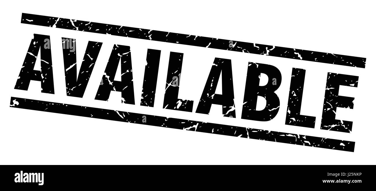 square grunge black available stamp Stock Vector Image & Art - Alamy