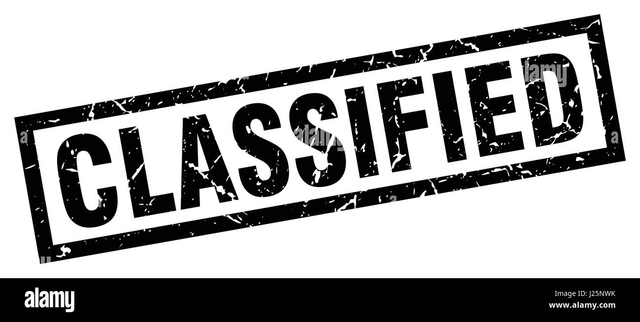 Classified stamp Black and White Stock Photos & Images - Alamy