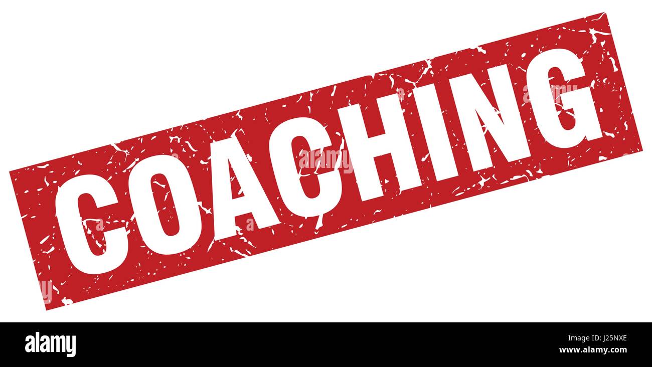 Coaching square stamp grunge Stock Vector Images - Alamy