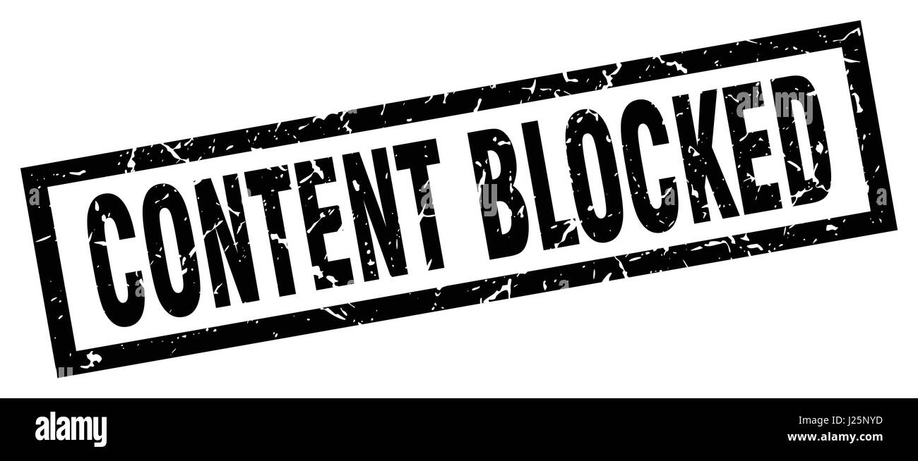 Blocked content Black and White Stock Photos & Images - Alamy
