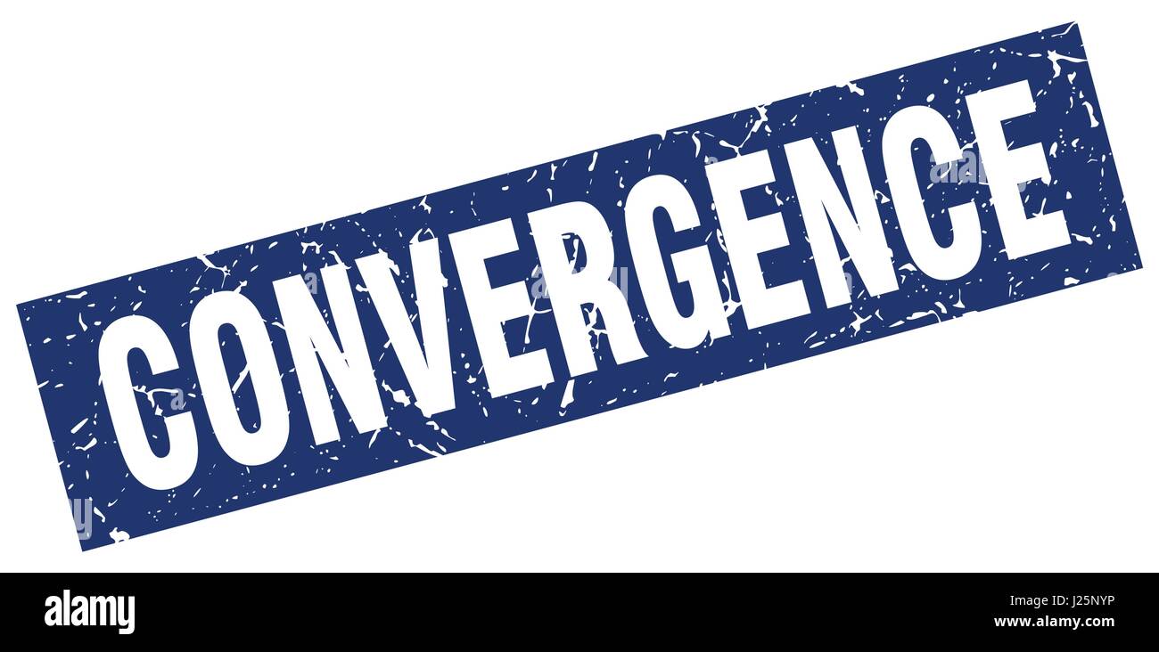 square grunge blue convergence stamp Stock Vector Image & Art - Alamy