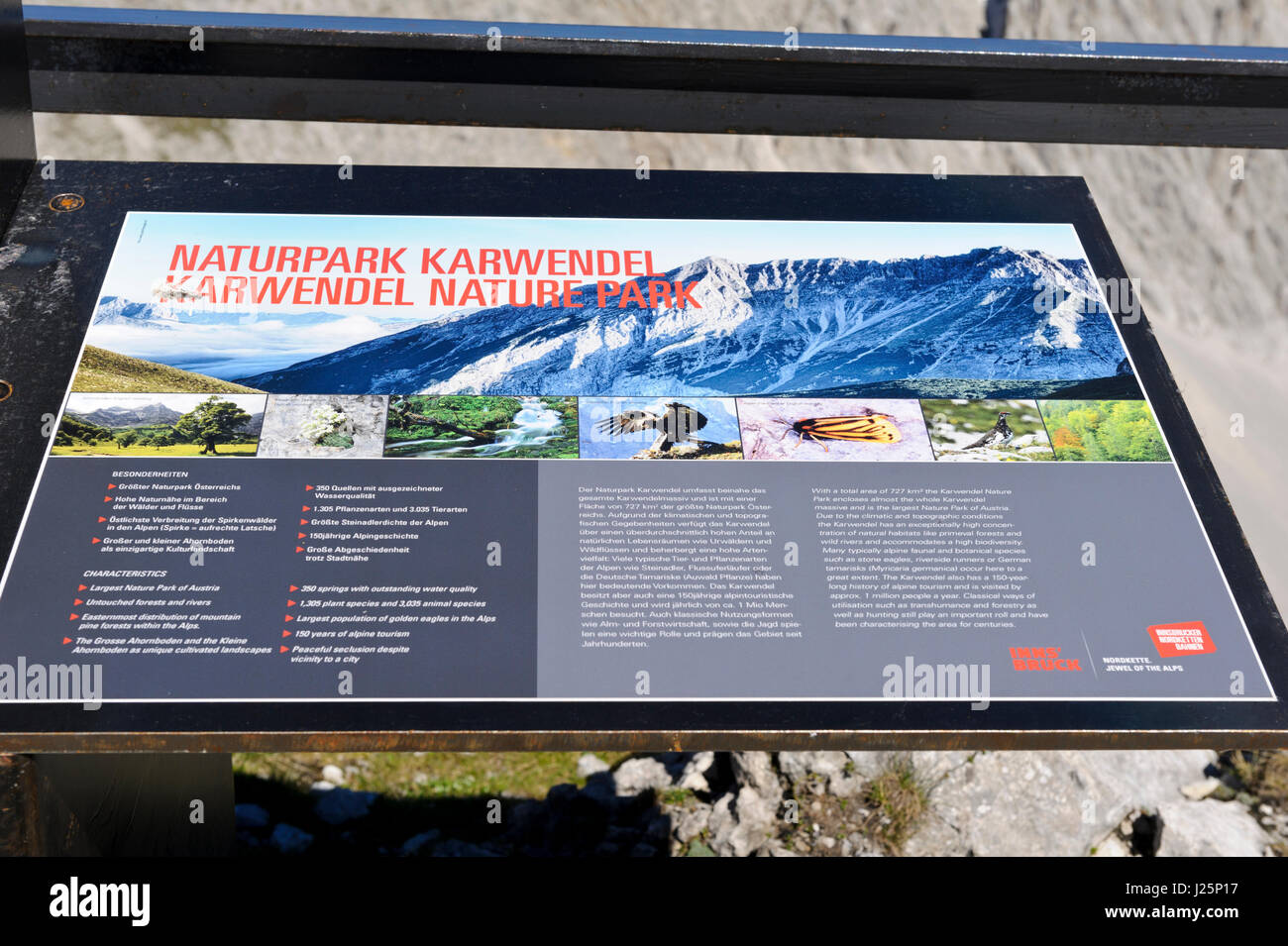 A Natural Park Trail map with information about point of interests ...