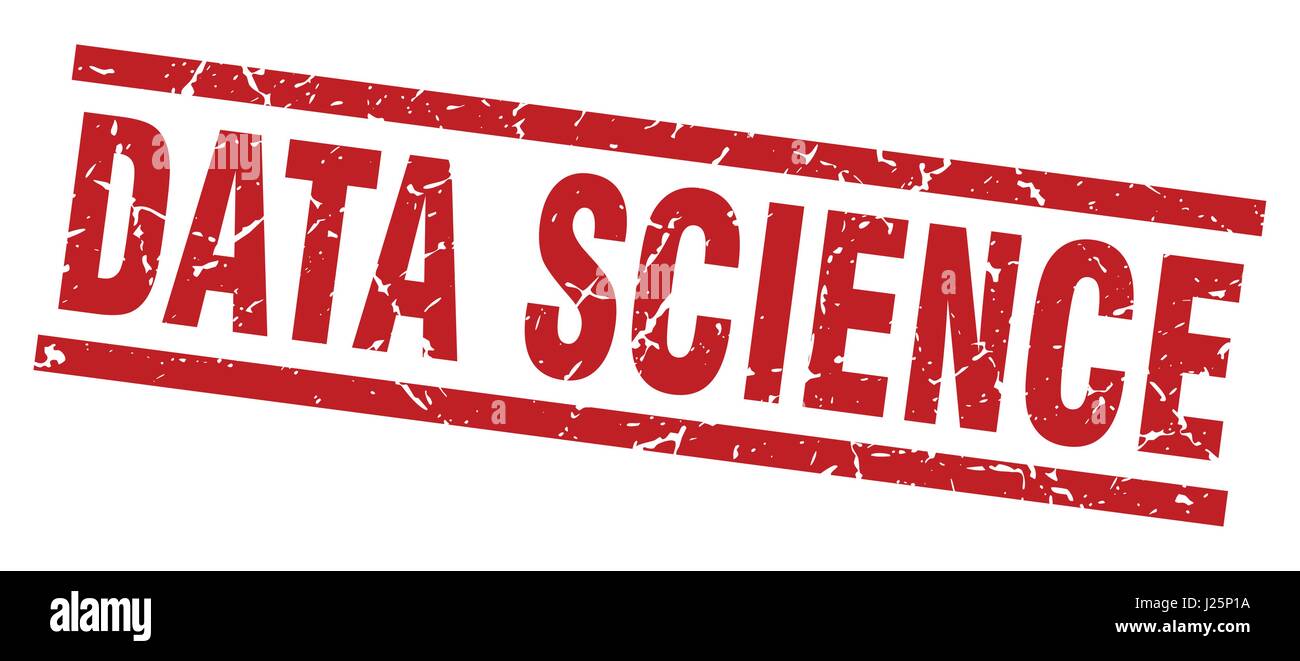 square grunge red data science stamp Stock Vector Image & Art - Alamy