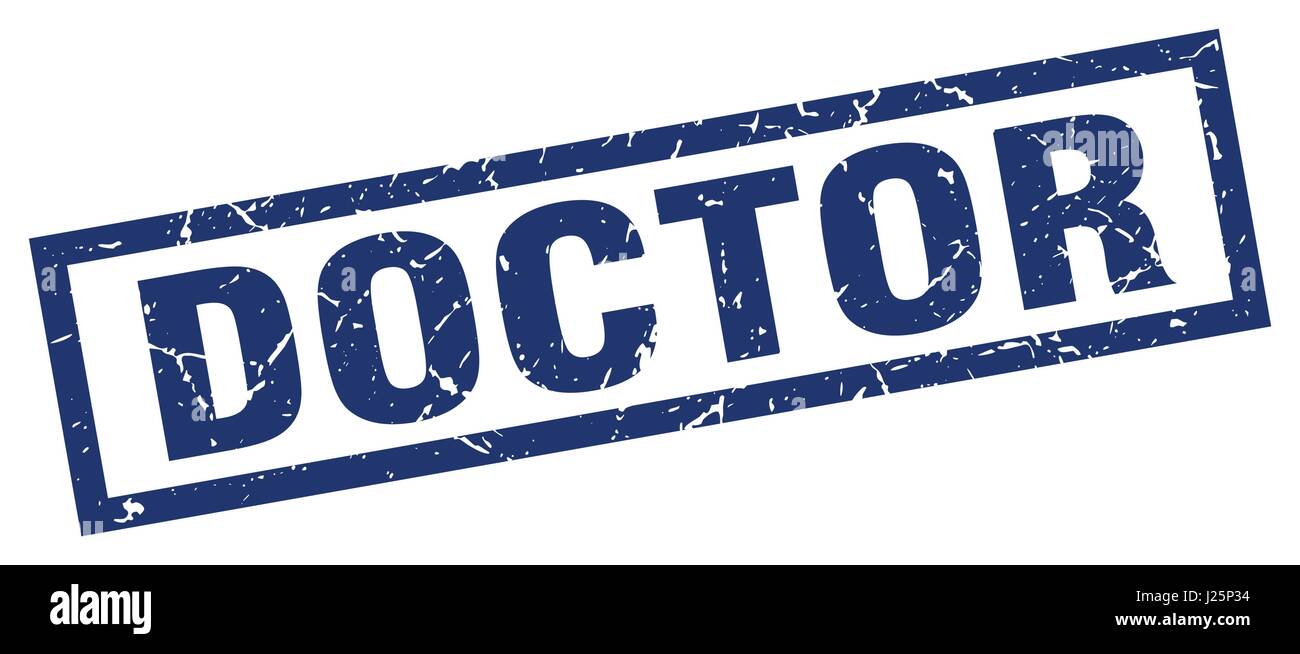 Doctor square stamp grunge hi-res stock photography and images - Alamy