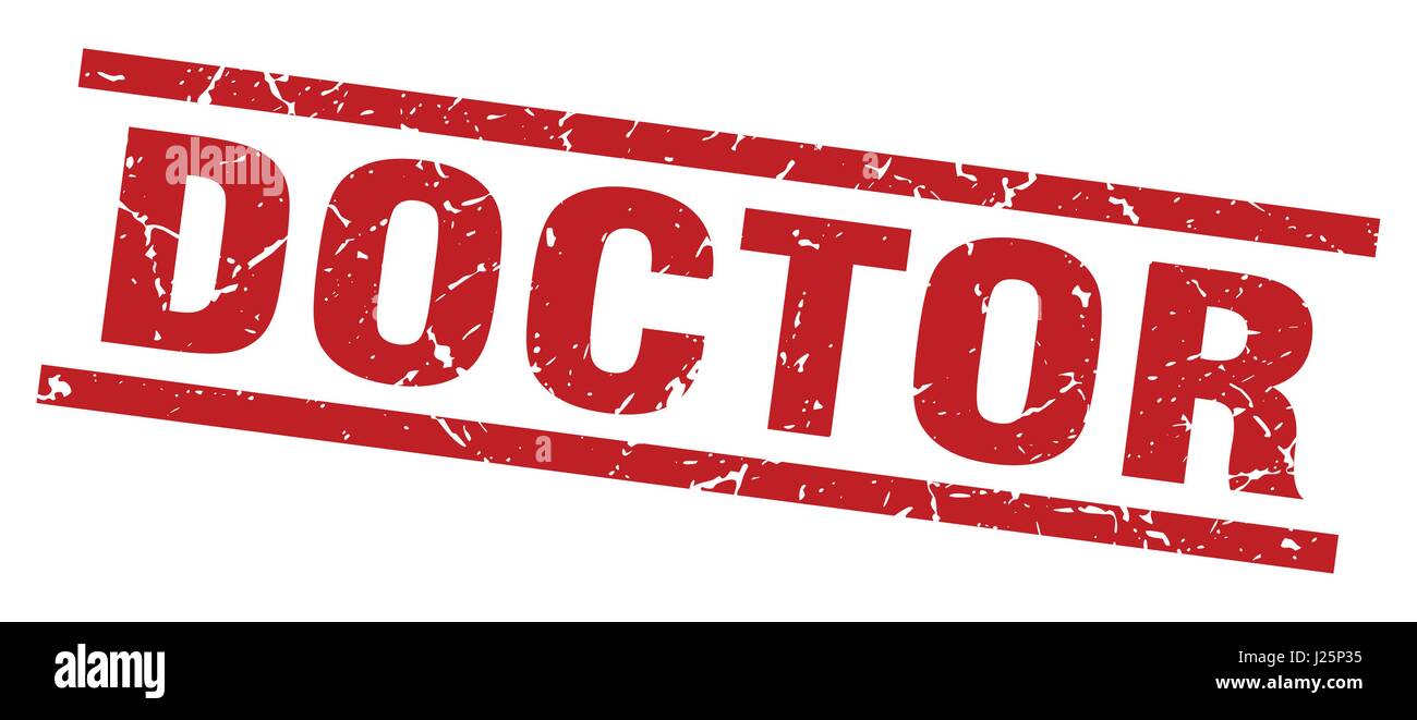 Doctor square stamp grunge hi-res stock photography and images - Alamy