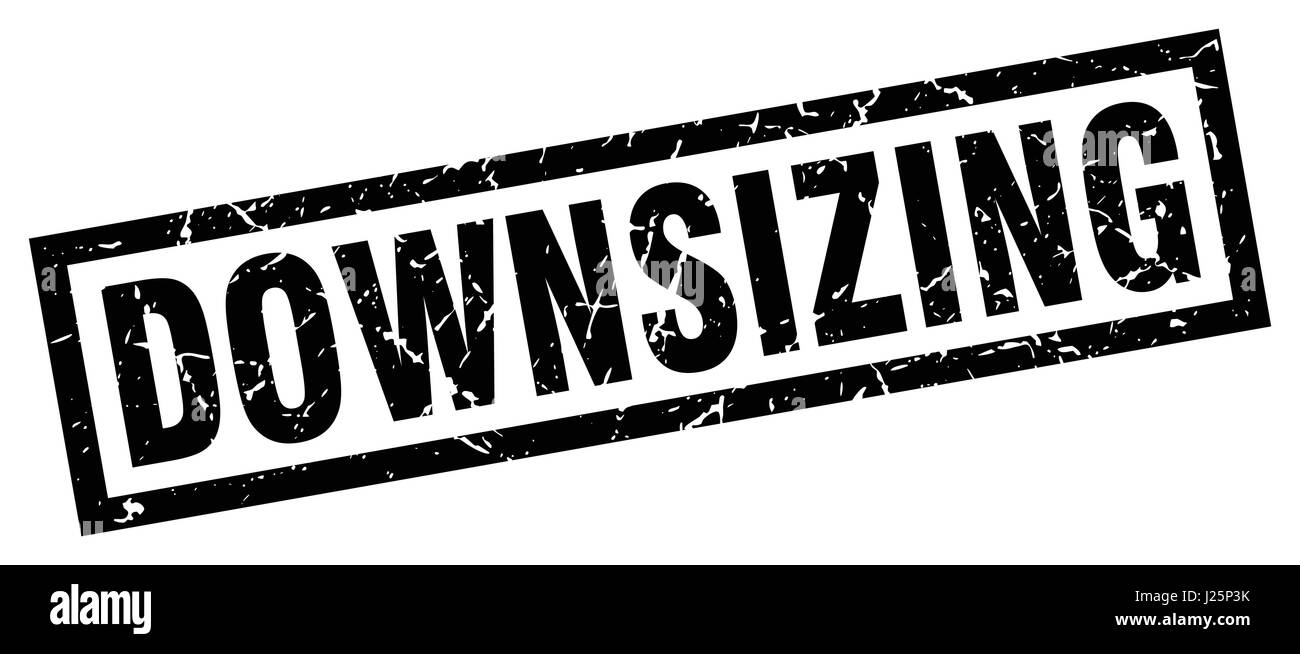 Upsizing or downsizing Black and White Stock Photos & Images - Alamy