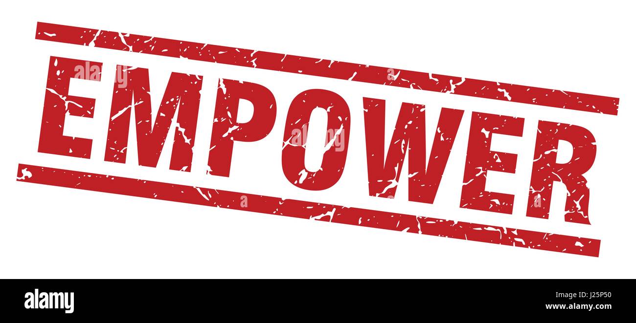 square grunge red empower stamp Stock Vector Image & Art - Alamy