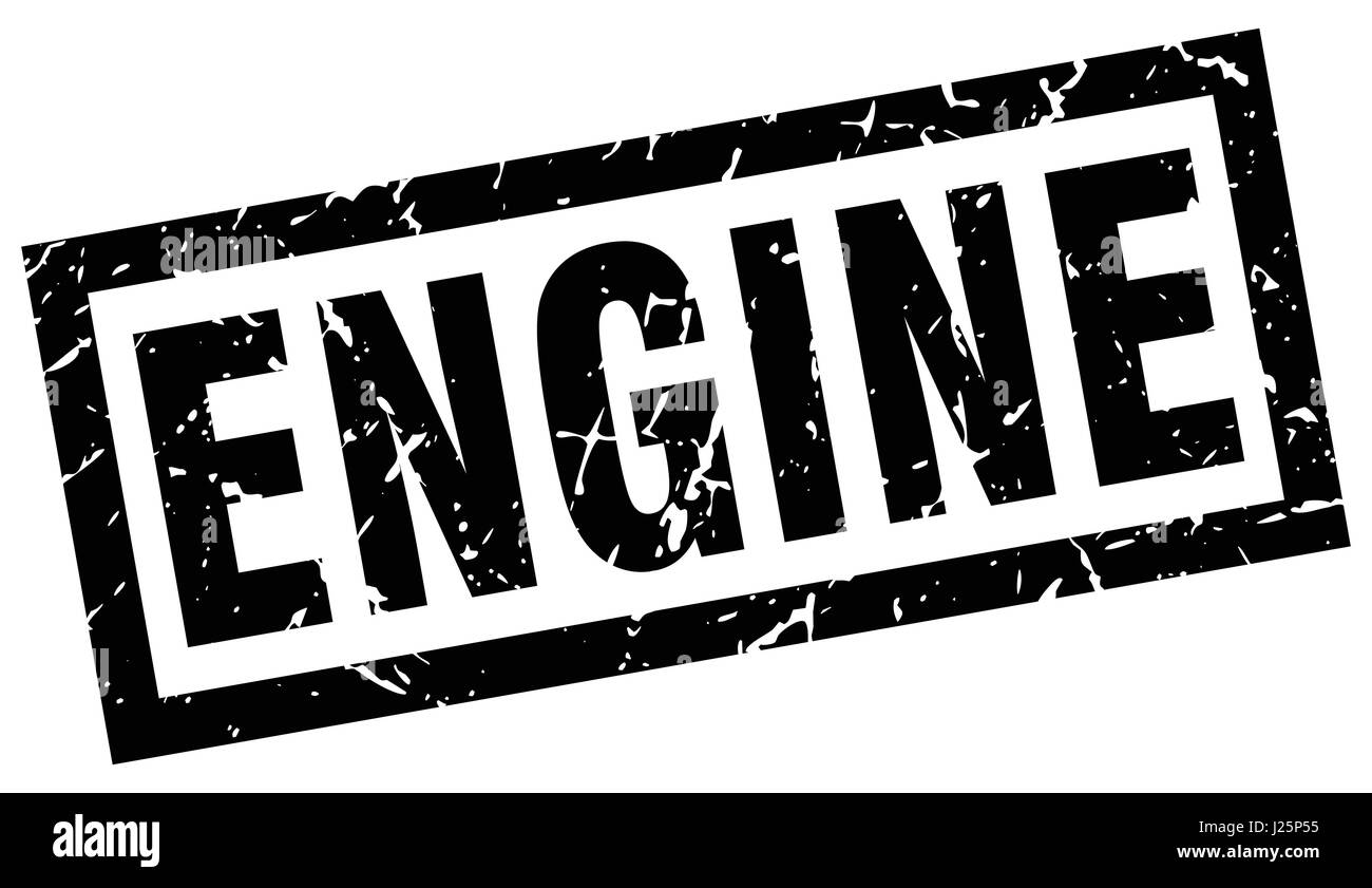 square grunge black engine stamp Stock Vector Image & Art - Alamy