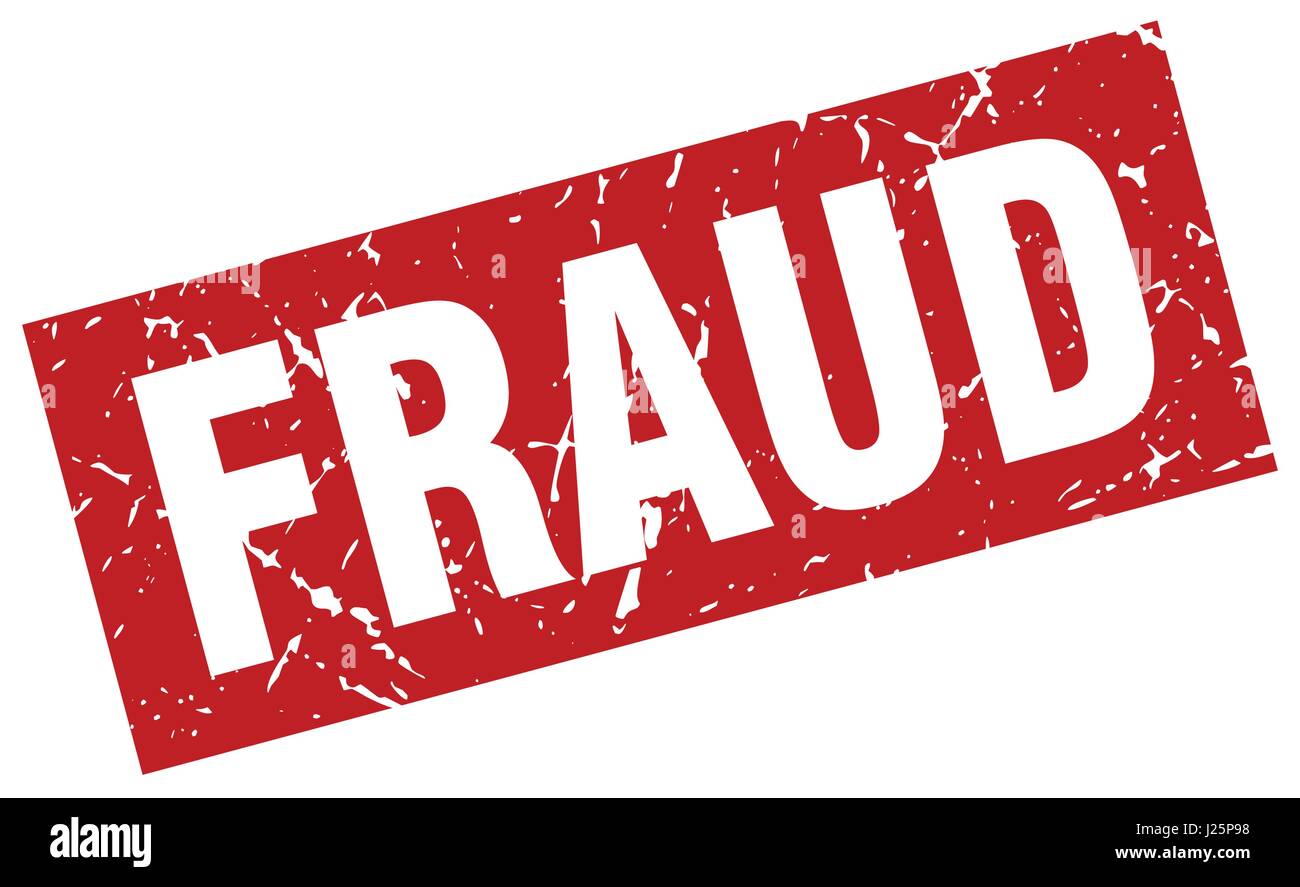 Fraud red square vintage Stock Vector Images - Alamy