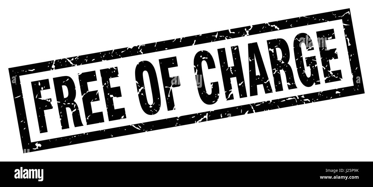 square grunge black free of charge stamp Stock Vector Image & Art - Alamy