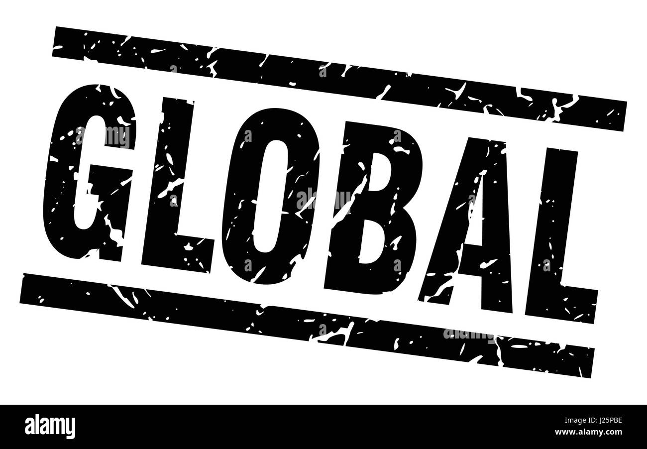 square grunge black global stamp Stock Vector Image & Art - Alamy