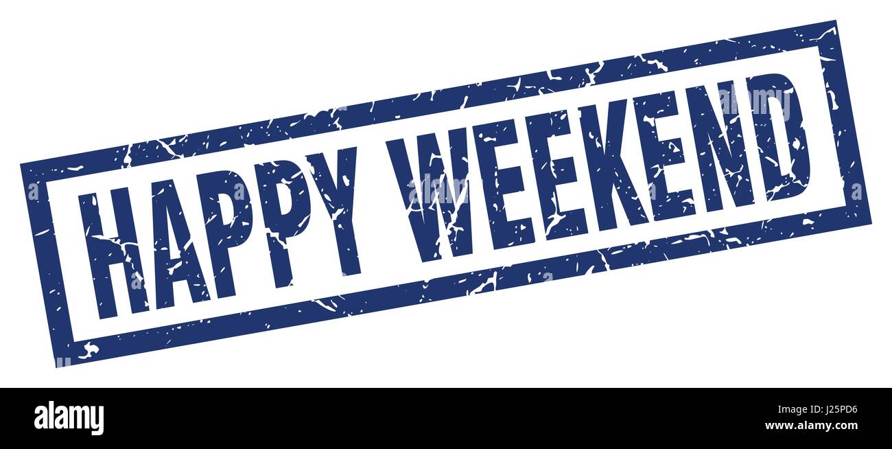 Weekend stamp label square hi-res stock photography and images - Alamy