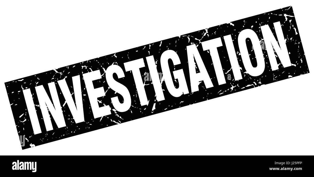 square grunge black investigation stamp Stock Vector Image & Art - Alamy