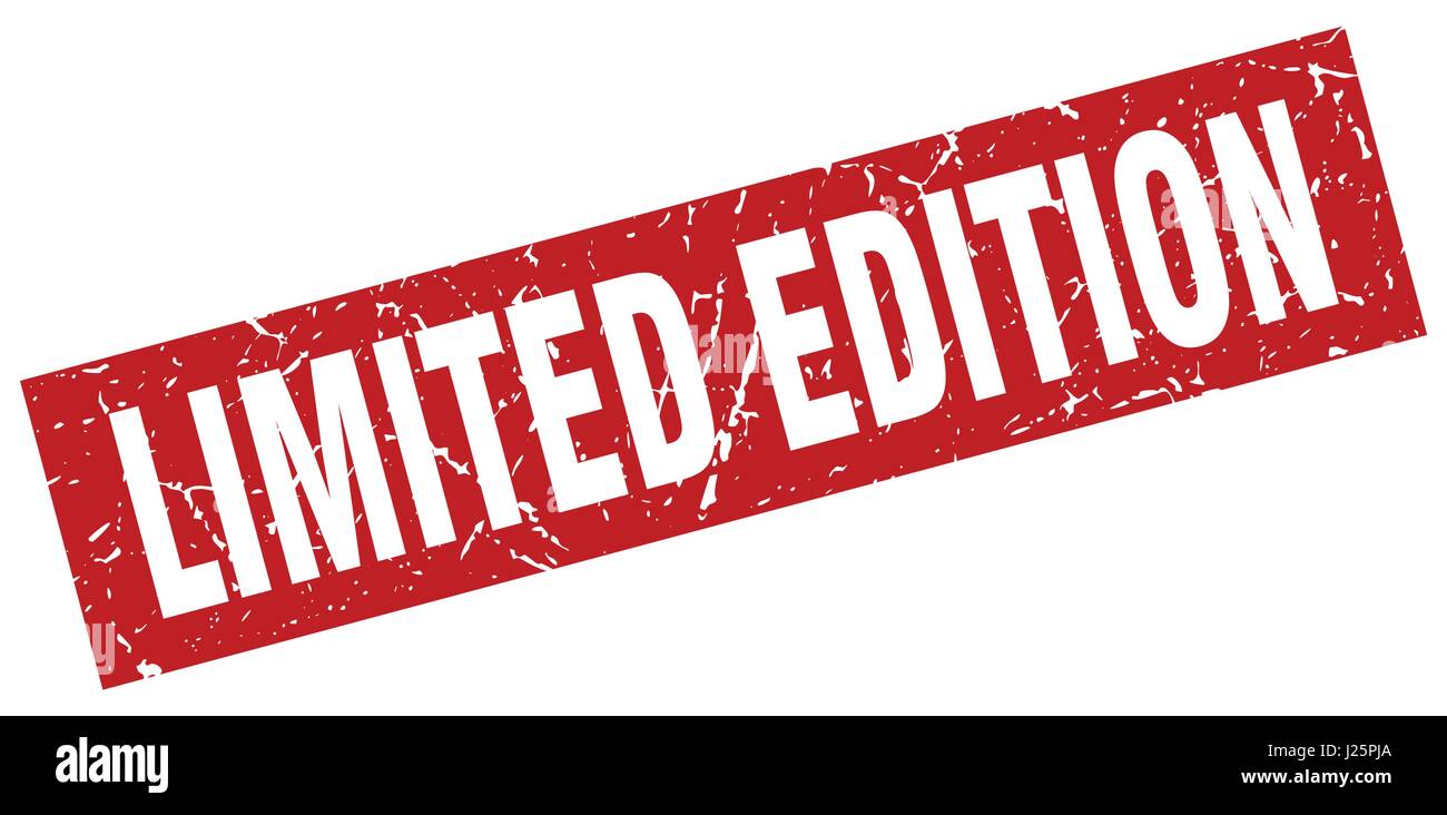 square grunge red limited edition stamp Stock Vector Image & Art - Alamy